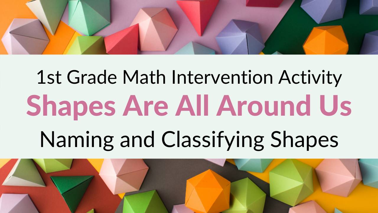 Shapes Are All Around Us - Classifying Shapes Freebies