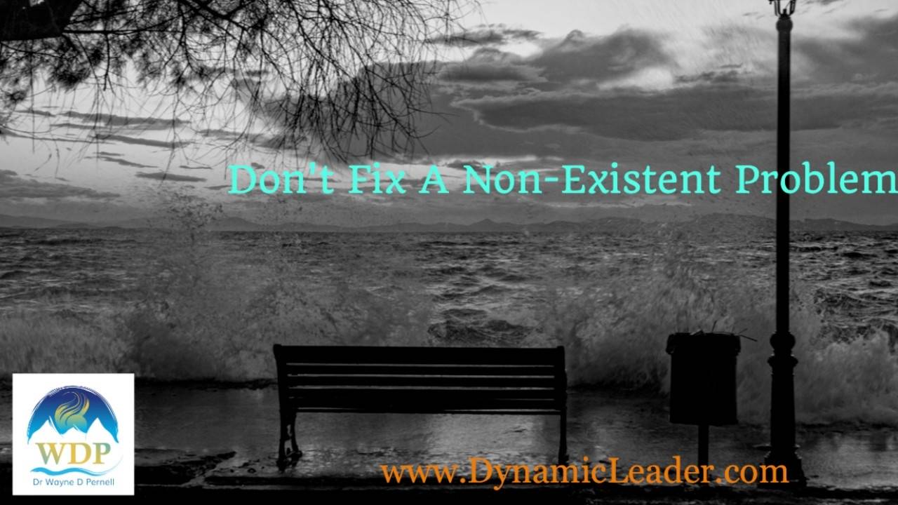 Stop Fixing Problems That Don't Exist