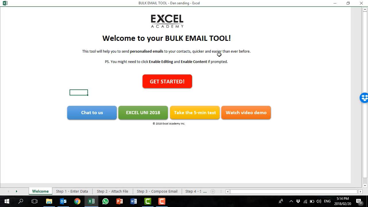 Send 1000 emails from Excel?!
