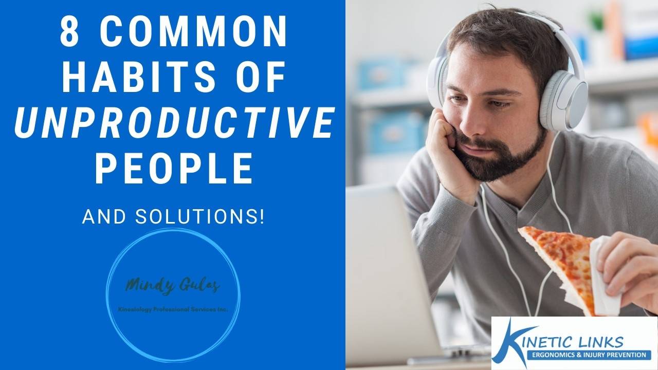 8 common habits of unproductive people