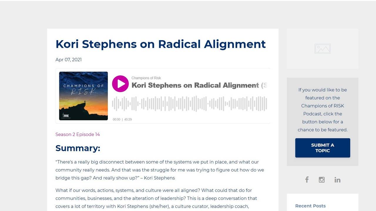 Kori Stephens on Radical Alignment