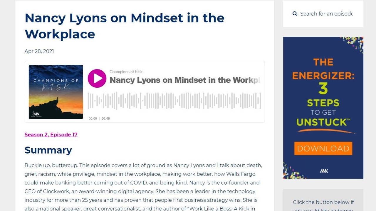 Nancy Lyons on Mindset in the Workplace