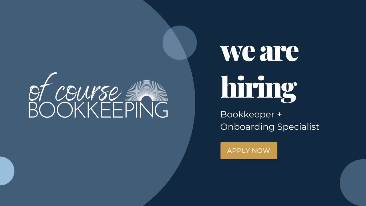 Hiring a bookkeeper!