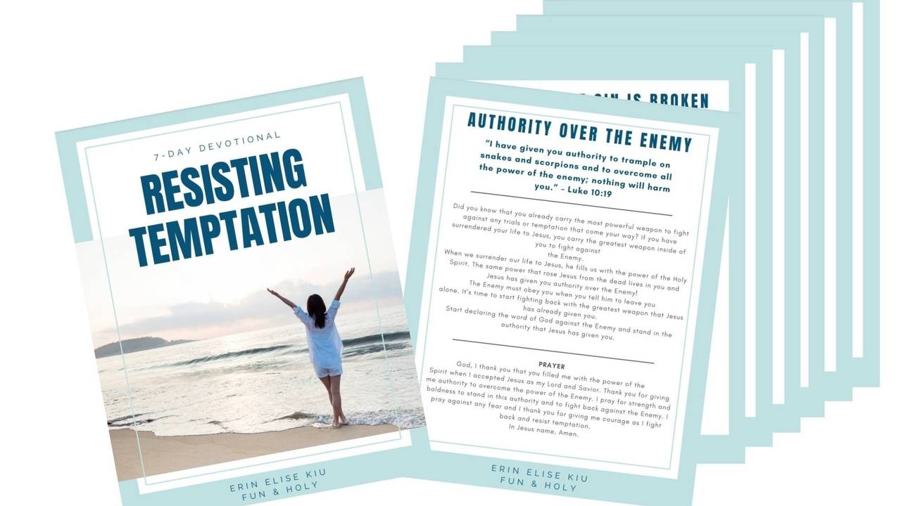Resist Temptation Devotional & Video Teaching on Overcoming Temptation