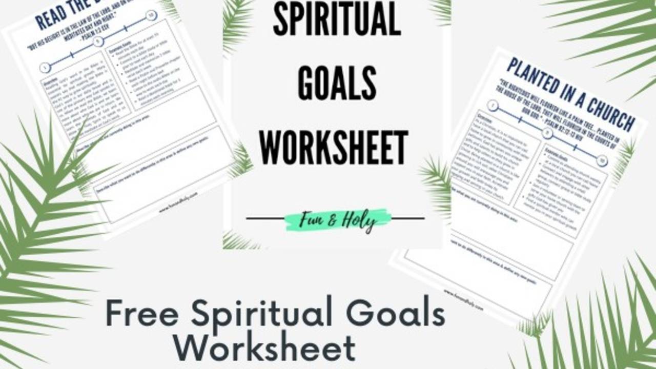 Spiritual Goals Worksheet