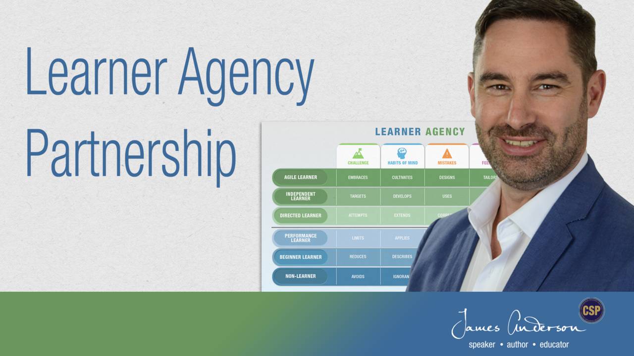 Learner Agency Partnership | James Anderson | Speaker Author Mentor