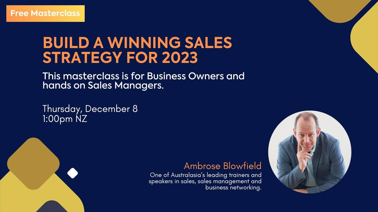 Build a Winning Sales Strategy for 2023