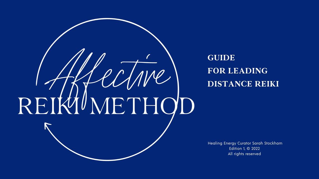 Digital Guide for Leading Distance Reiki