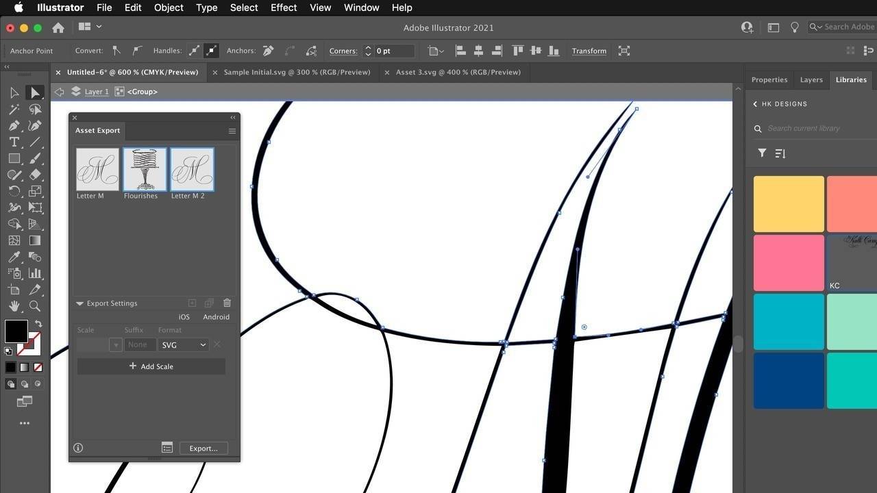 Create and Edit Vectors of Calligraphy