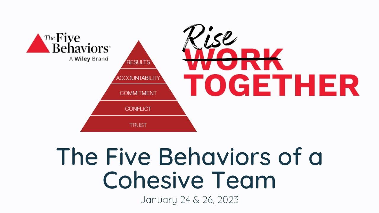 The Five Behaviors of a Cohesive Team