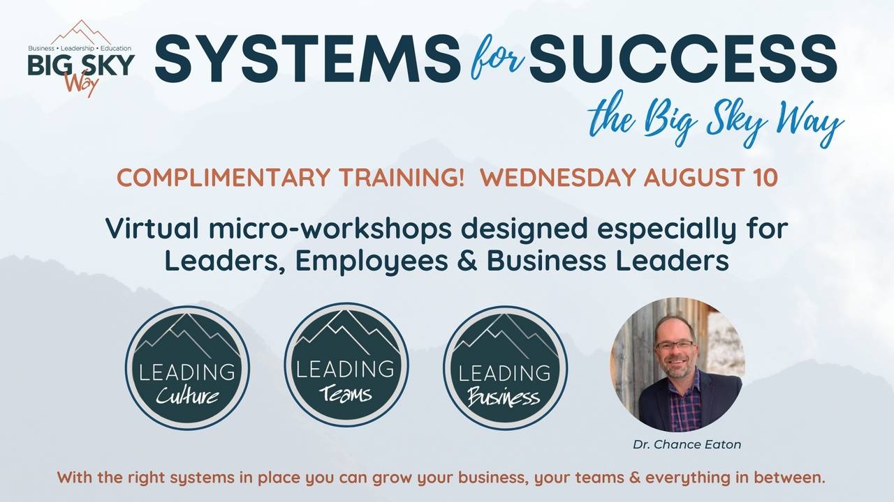 Complimentary Training! | Big Sky Way