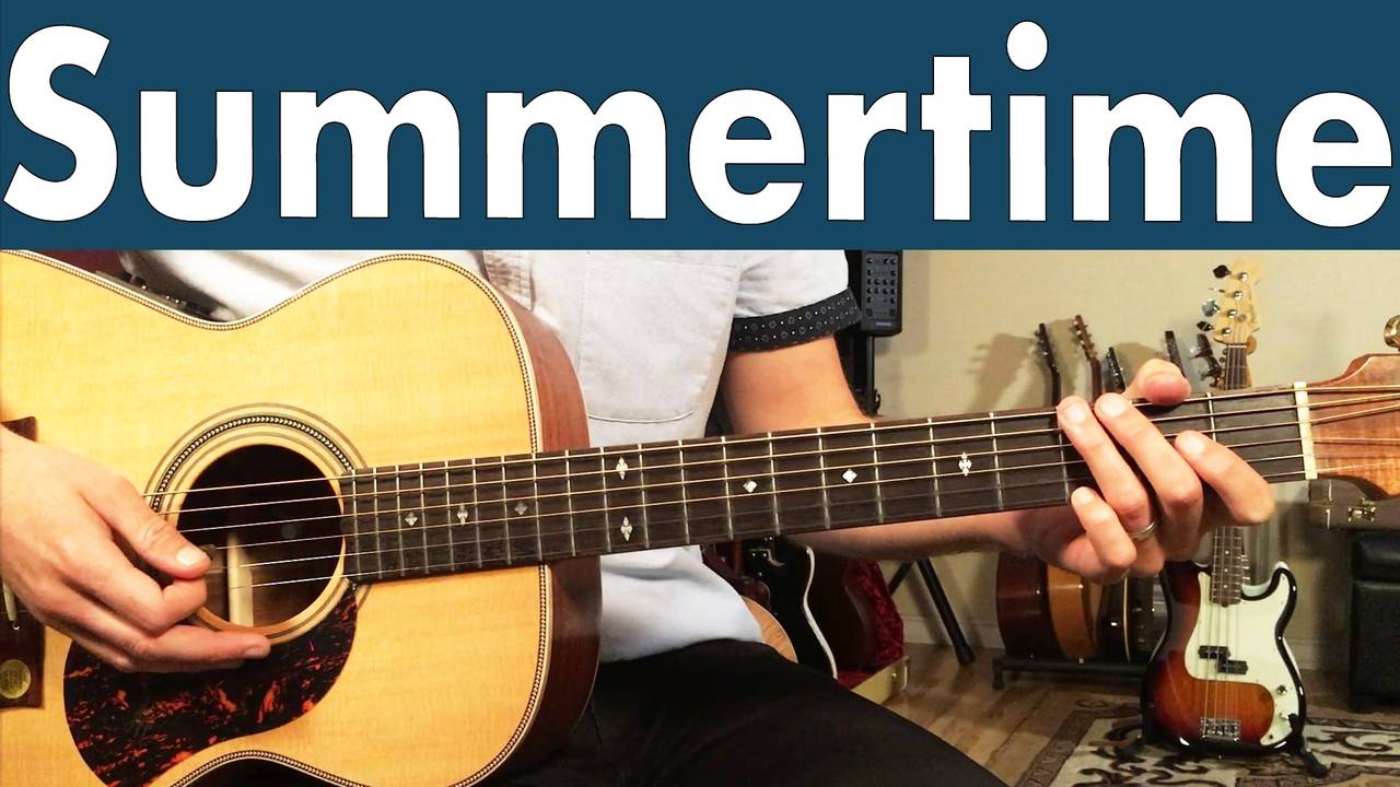 How To Play Summertime As Recorded By Willie Nelson On Guitar