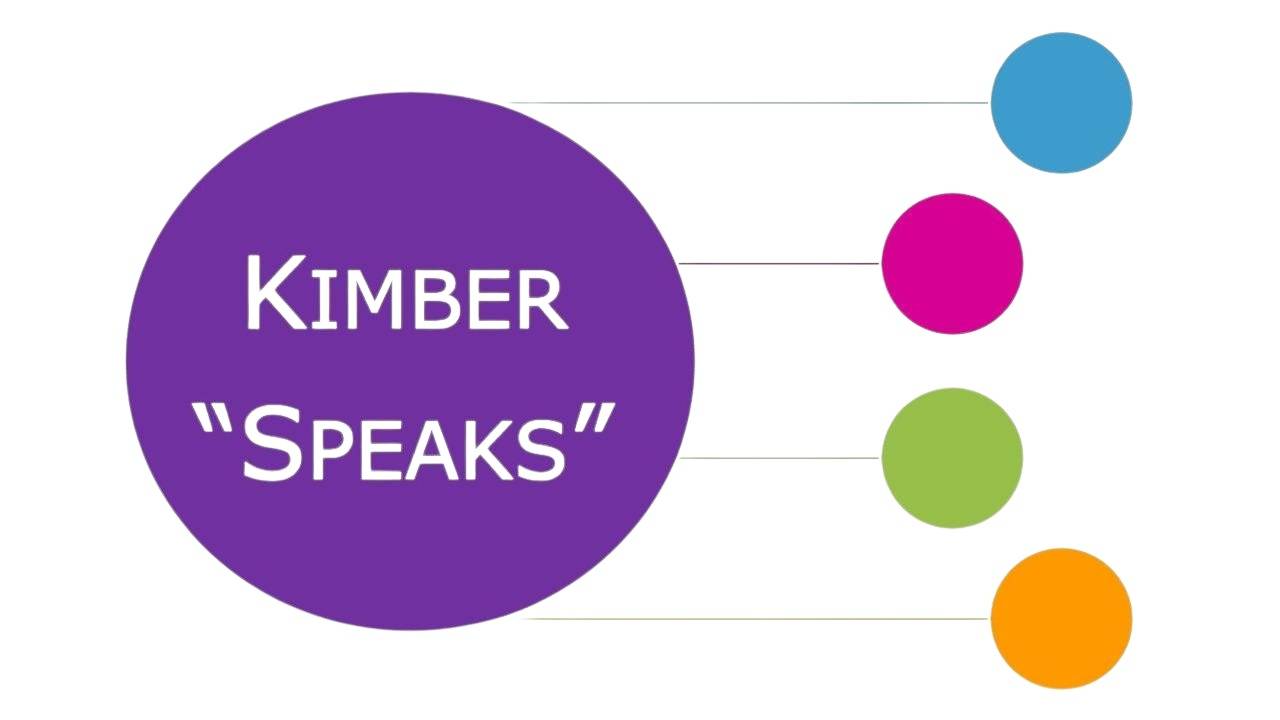 KIMBER SPEAKS - Contact - Be • A • Connector • Excel • Your • Life