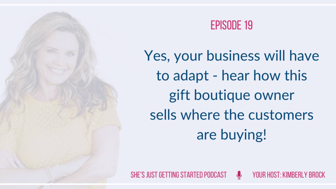 Interview with gift boutique owner Jennifer Huff about how she adapts!