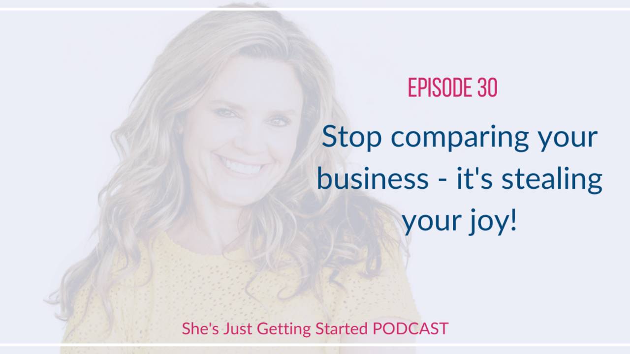 Stop comparing your business to others' businesses.