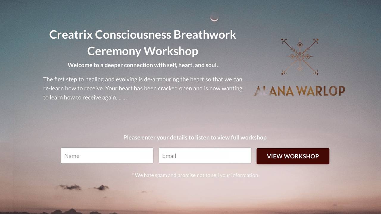 Alana Warlop | Creatrix Consciousness Breathwork Ceremony Workshop