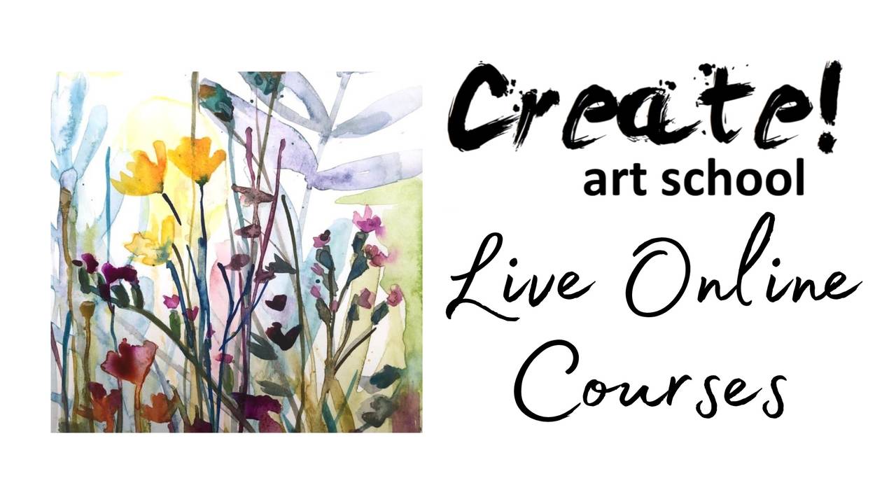 Learn art with Create! art school: Create at home Online and video