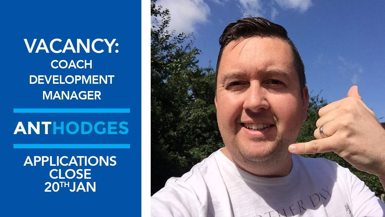 VACANCY: Coach Development Manager