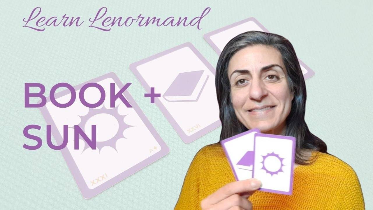 Book And Sun Lenormand Card Combinations - Pairs And Triplets