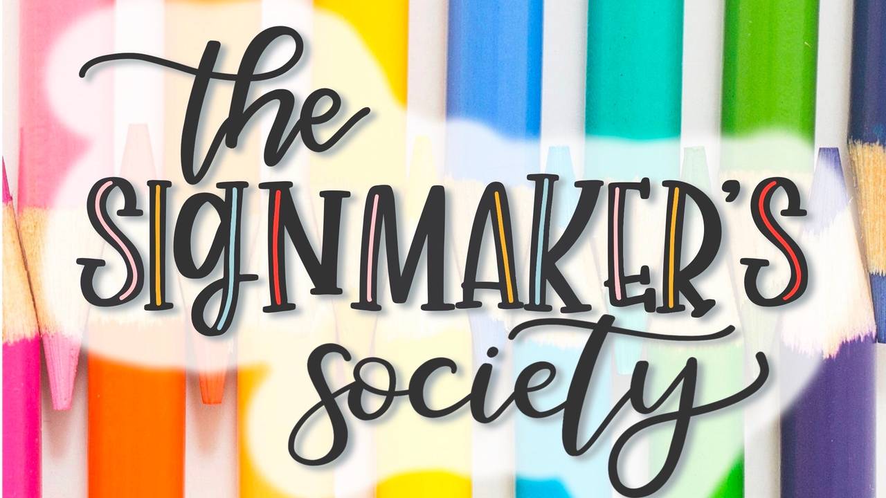Join Our Monthly Sign Painting Membership -Register today!