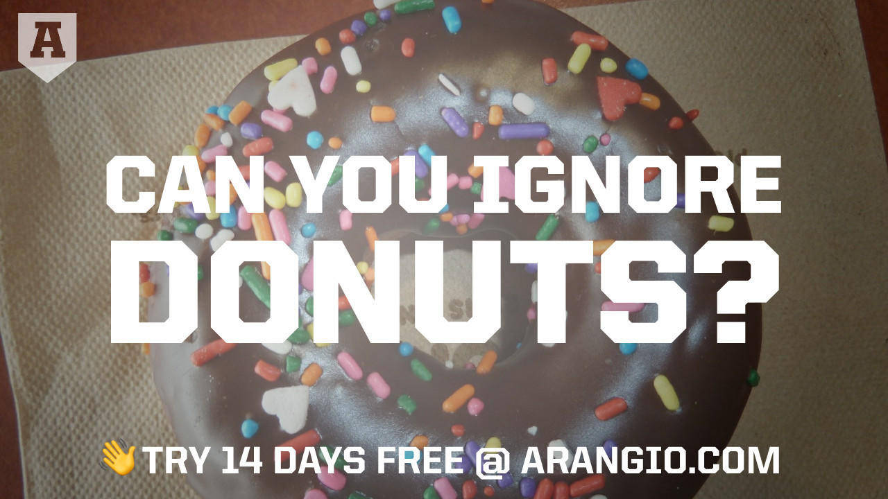 Eating a donut is the easiest way to tell the world you don’t care.