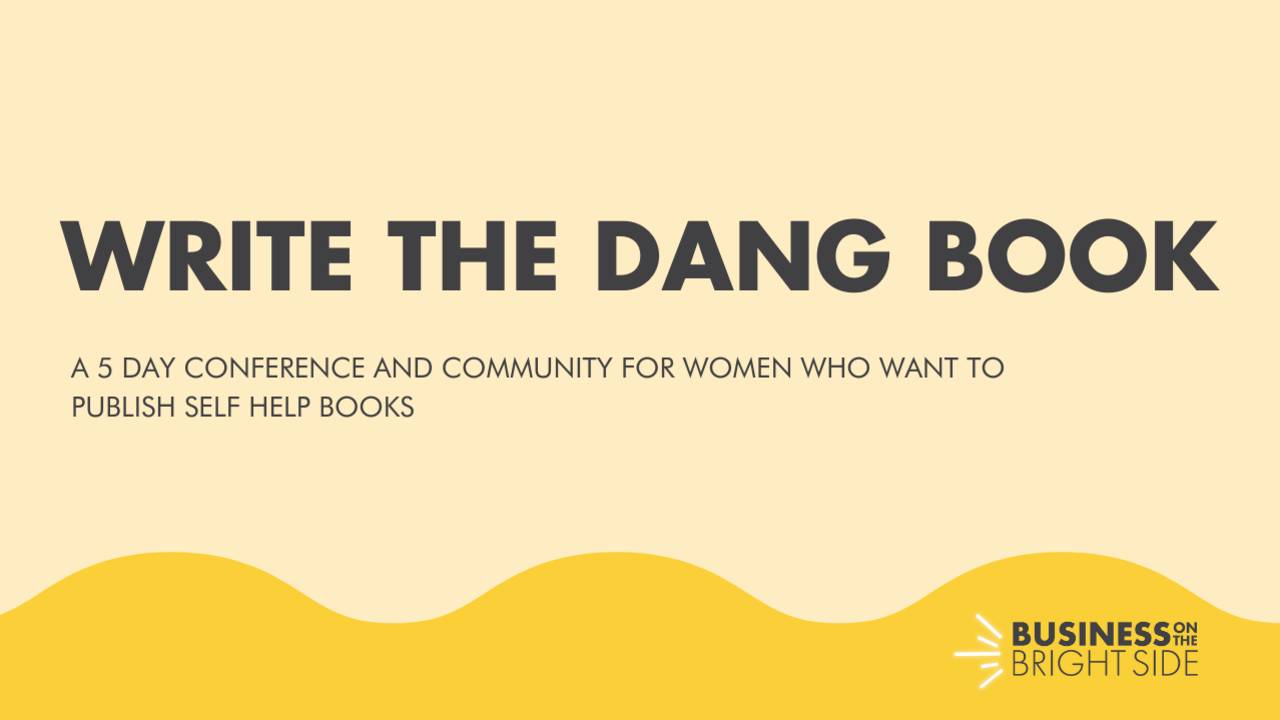 Write the Dang Book Virtual Conference