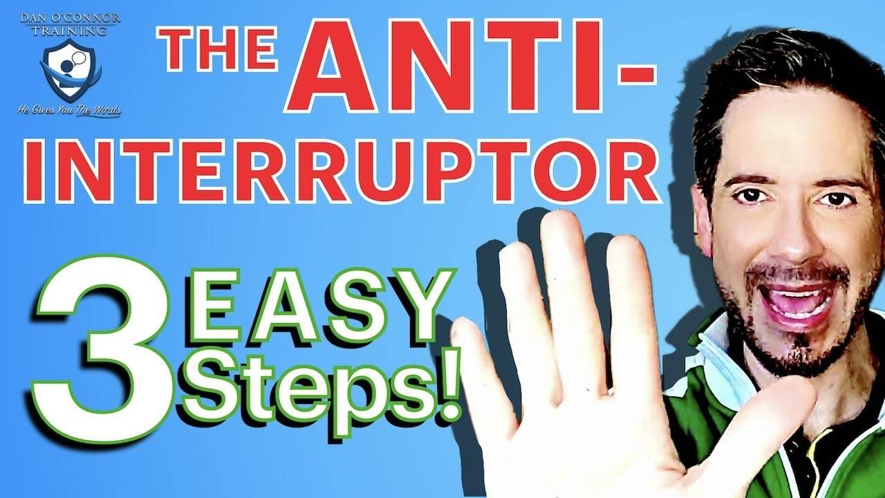 How to Stop People From Interrupting--Definitive 3-steps