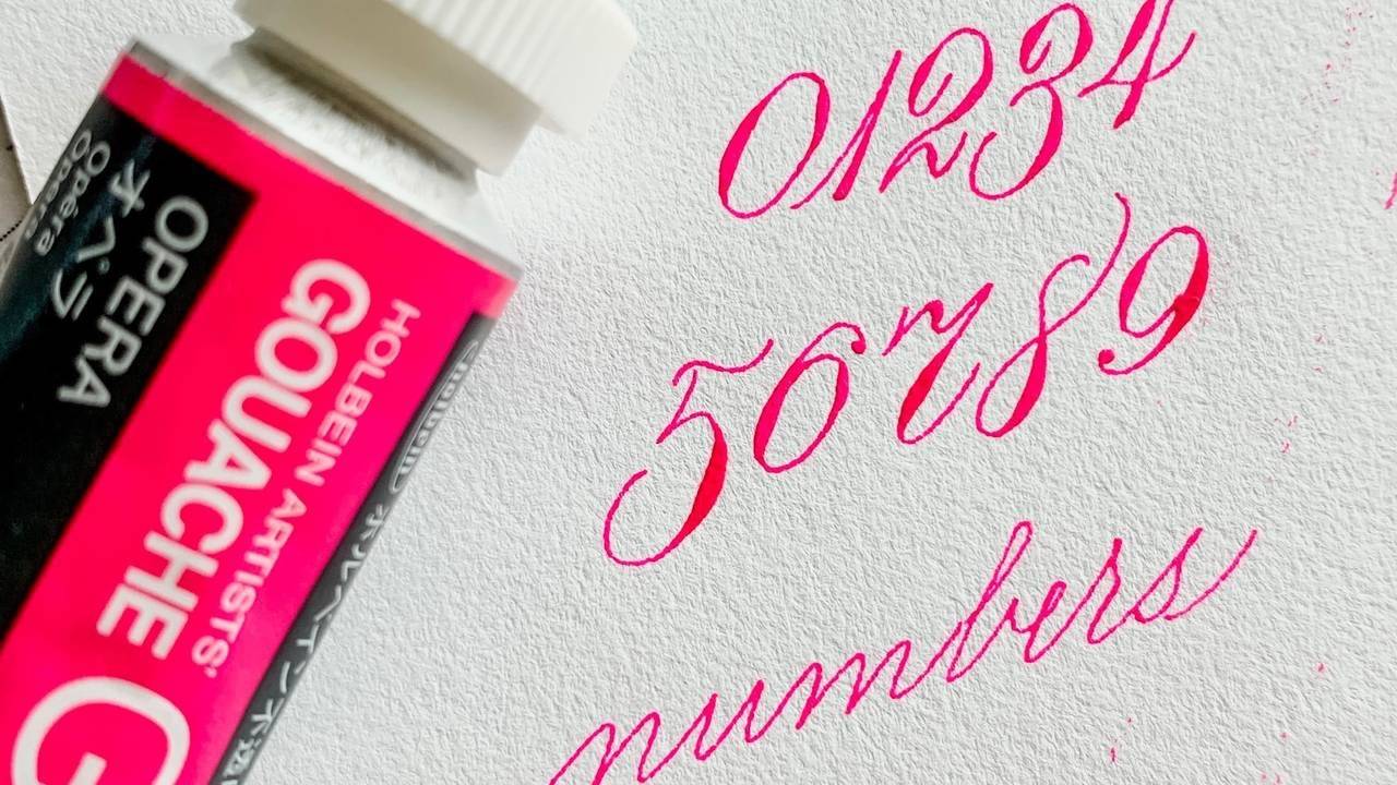 Calligraphy Numbers Variations with Kestrel Montes