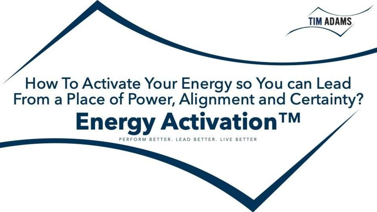 The 5-Minute Energy Activation™ Technique