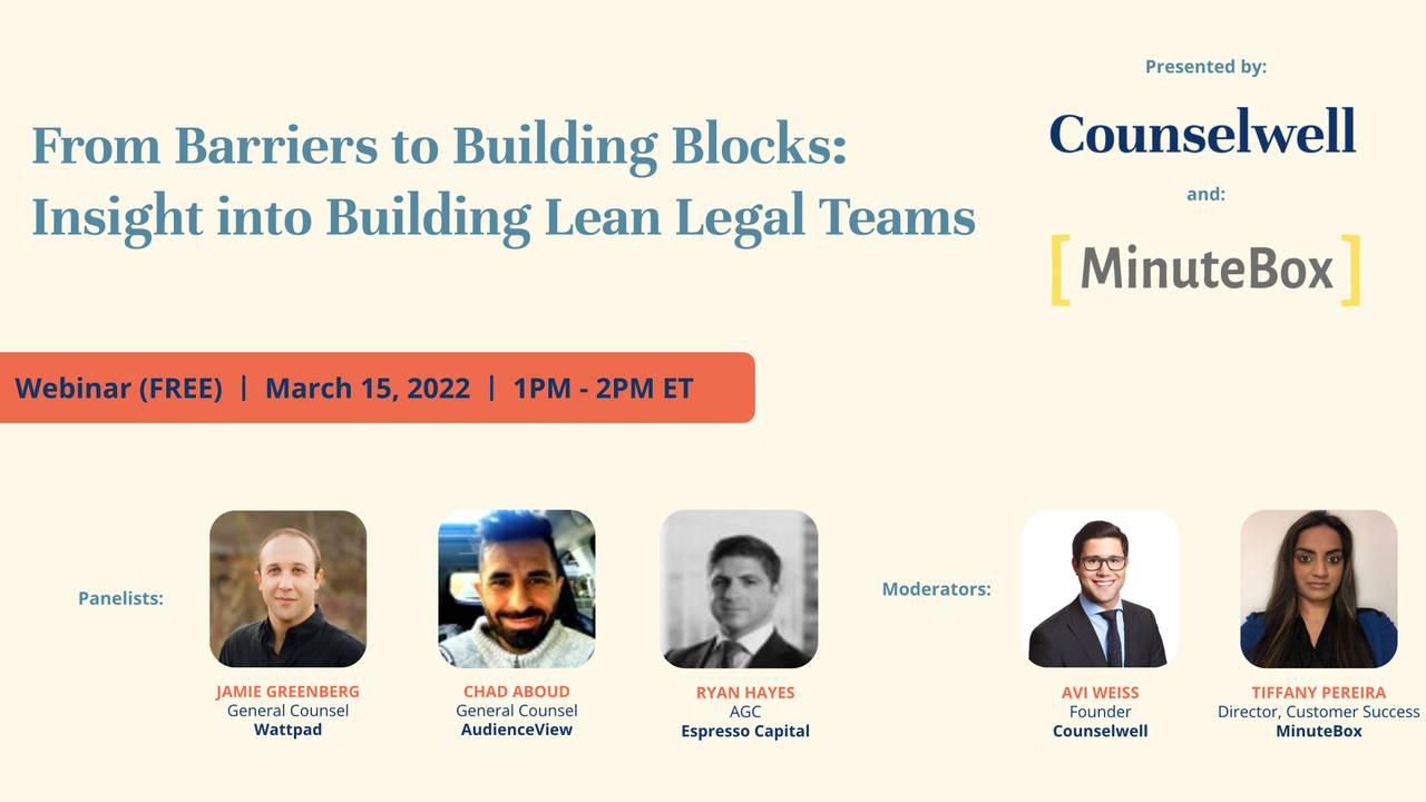 Insight into Building Lean Legal Teams