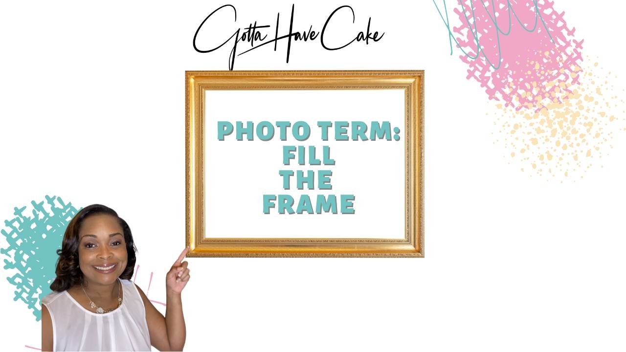 What is filling the frame in photography?