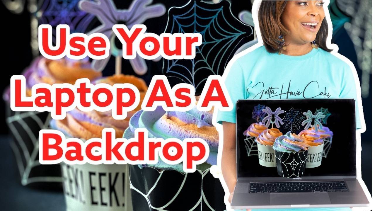 Use you laptop as your backdrop