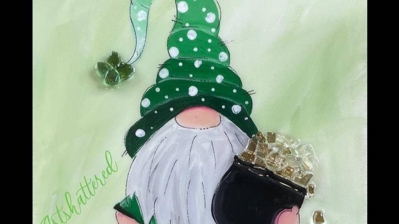 Lucky you! It's a St. Patrick's Day Gnome! 🍀