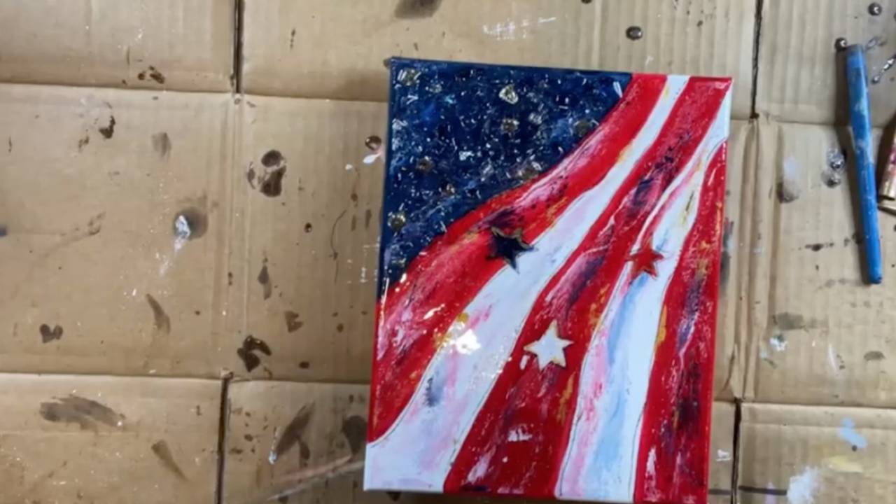 Red, White, and Blue Flag