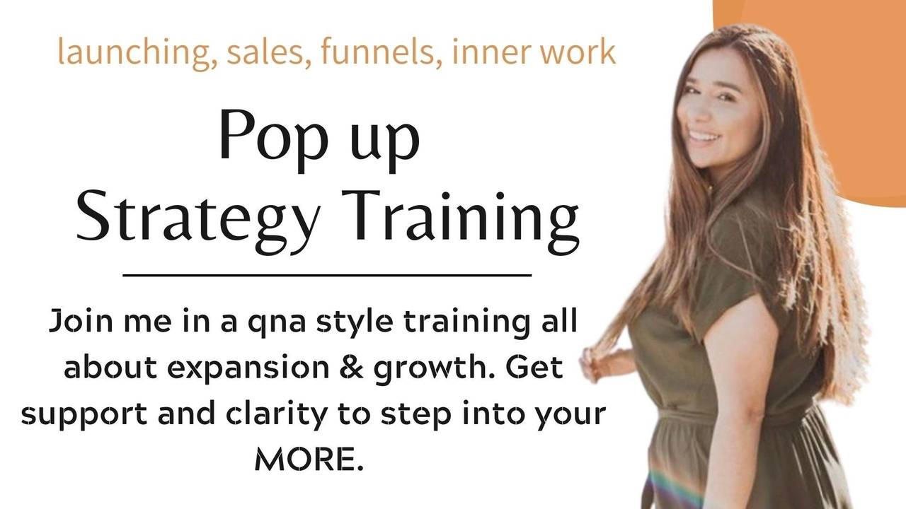Strategy Pop up Training
