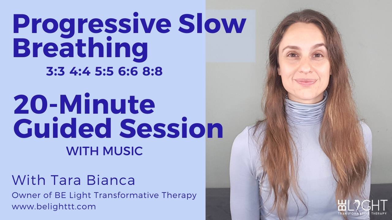 20-Minute Guided Progressive Slow Breathing Session WITH Music