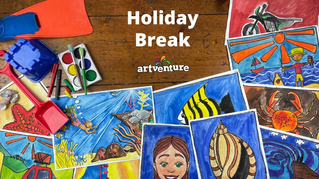 Holiday Break - Learn to draw fun holiday artworks