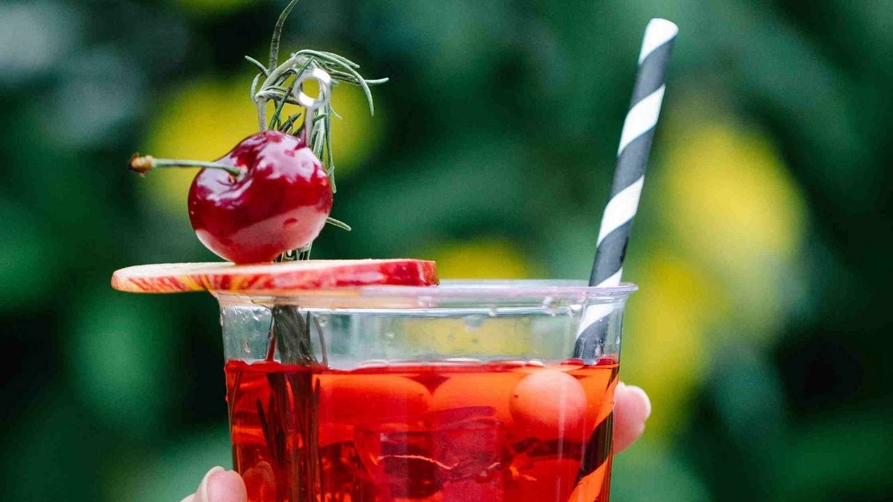 Cherry Kombucha Spritzer