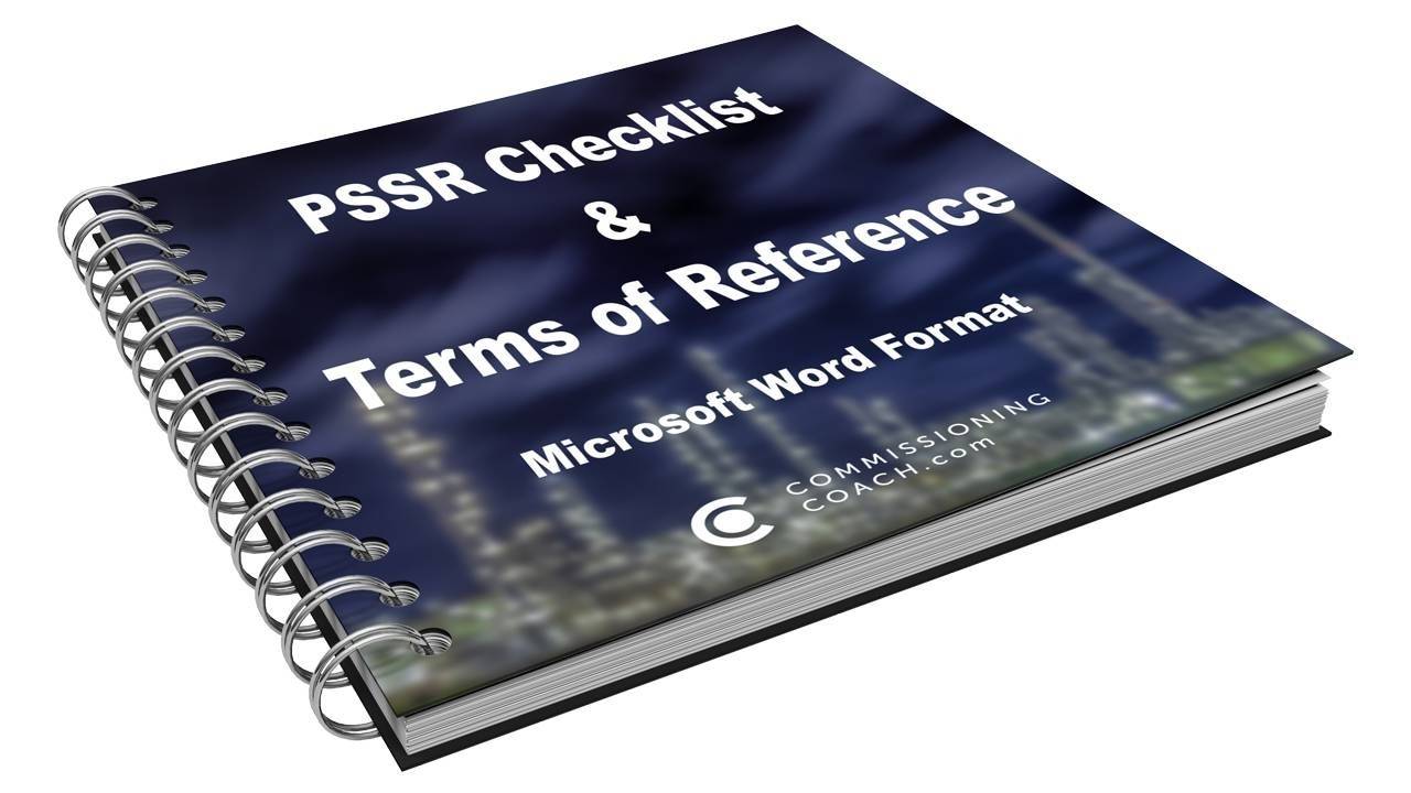 PSSR Checklist & Terms of Reference - MS Word Format - Download it now