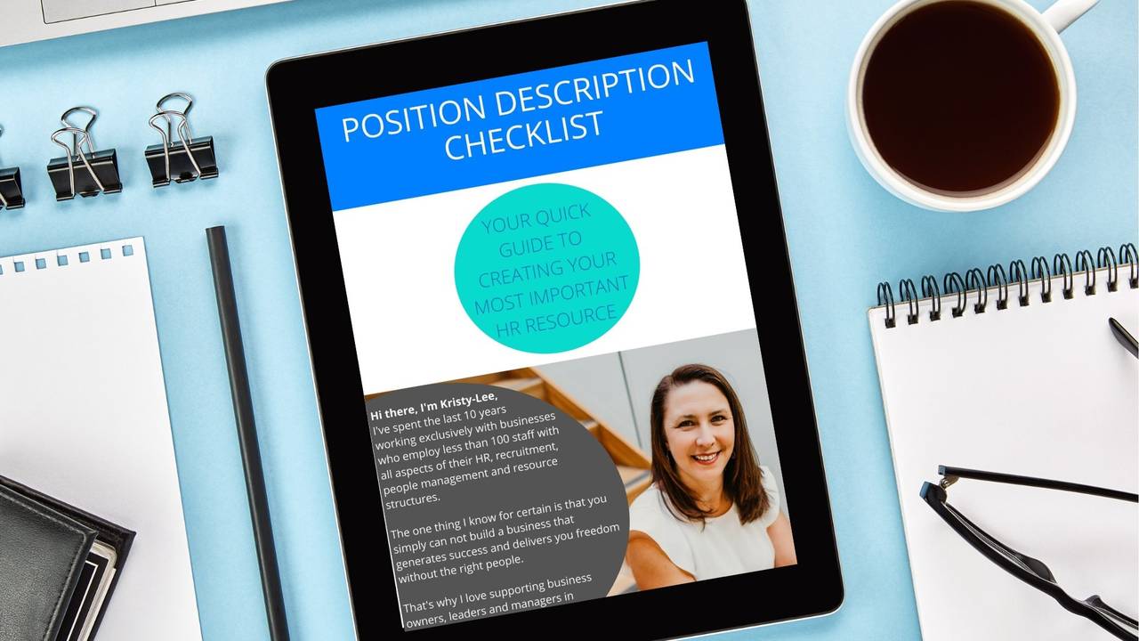 Get Your Free Position Description Checklist