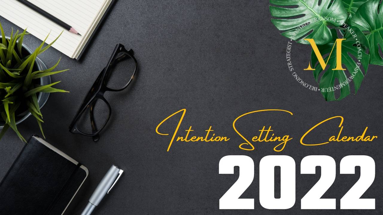 Intention Setting Calendar