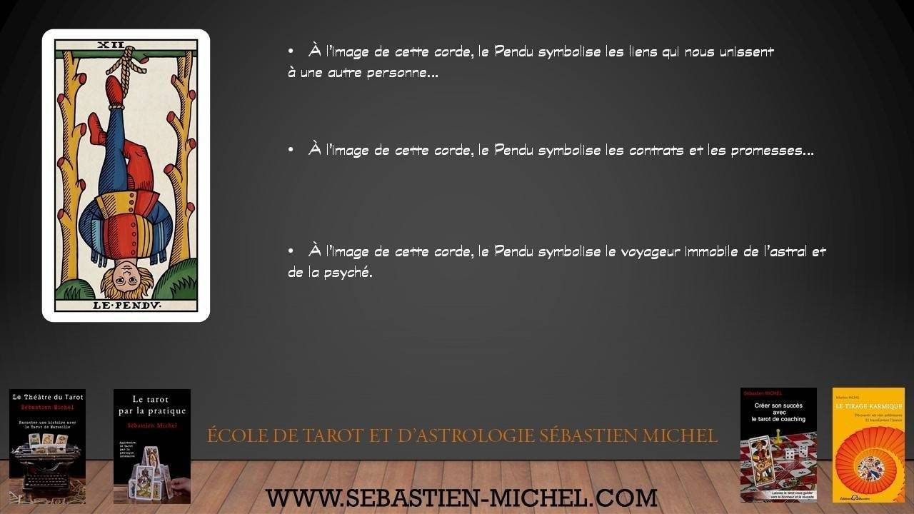 Que symbolise la corde dans la carte du Pendu