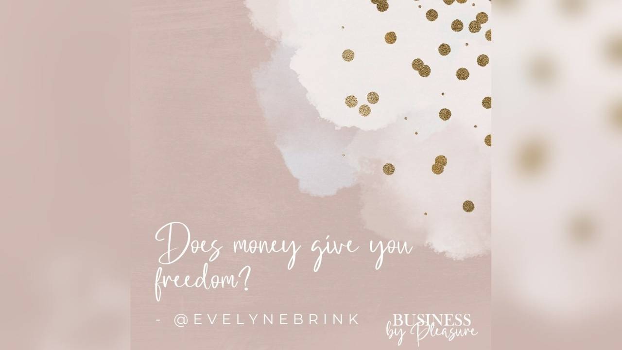 Does Money give you freedom?⠀