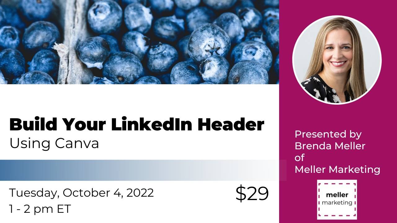 Webinar Registration: Build Your LinkedIn Header Using Canva
