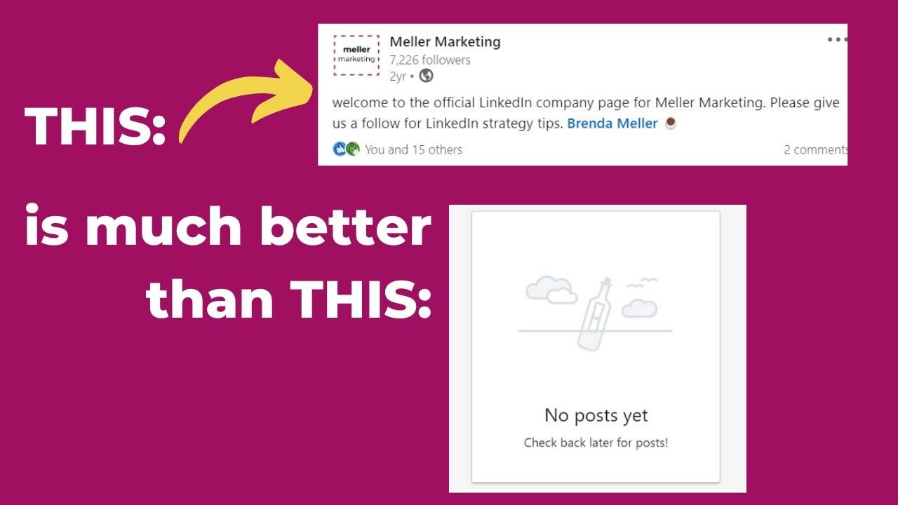 BLOG: Use This For Your First Linkedin Company Page Post