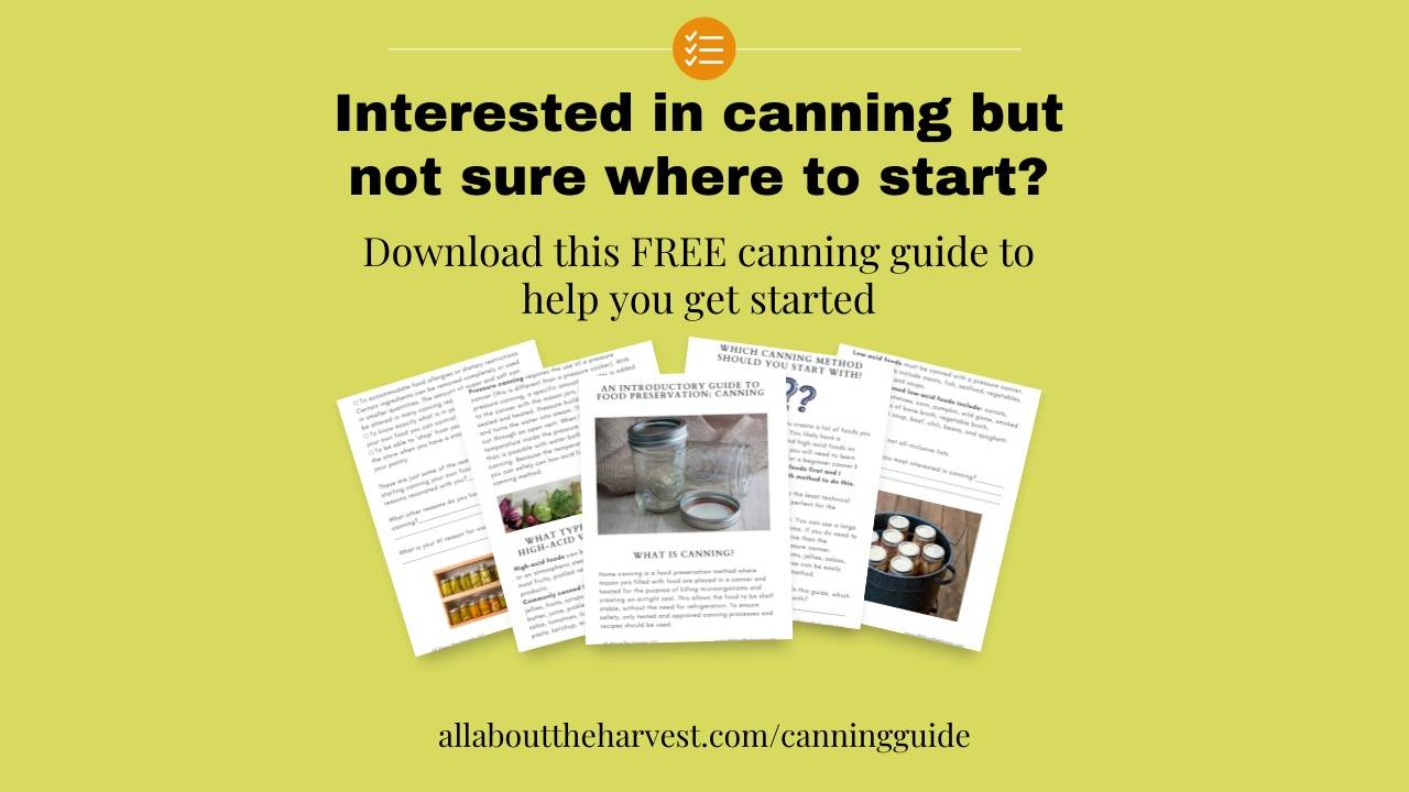Free Introductory Guide To Canning
