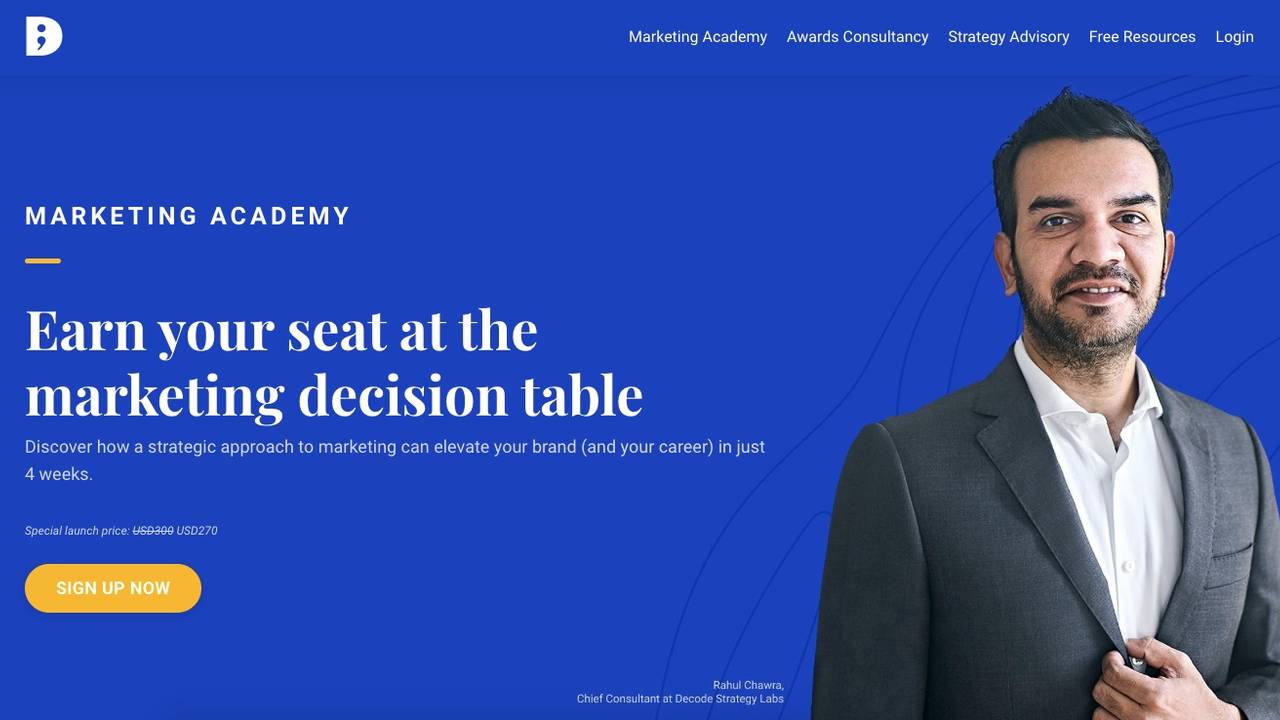 Strategic Marketing Course - for Entry and Mid Level Marketers