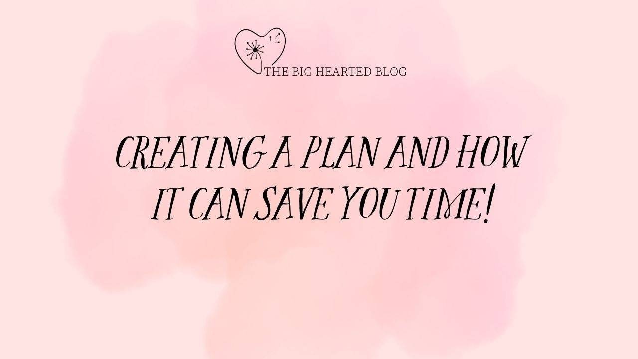 Creating a plan and how it can save you time!