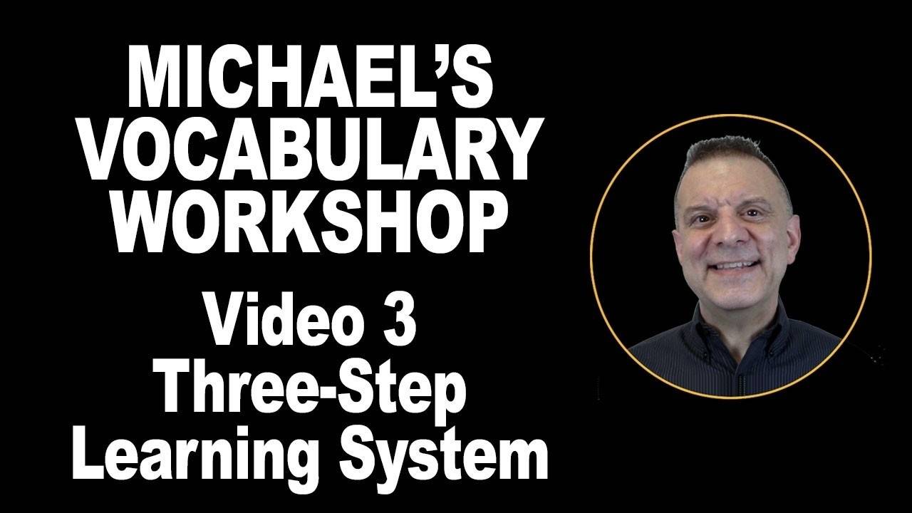 Three-Step Vocabulary Learning System