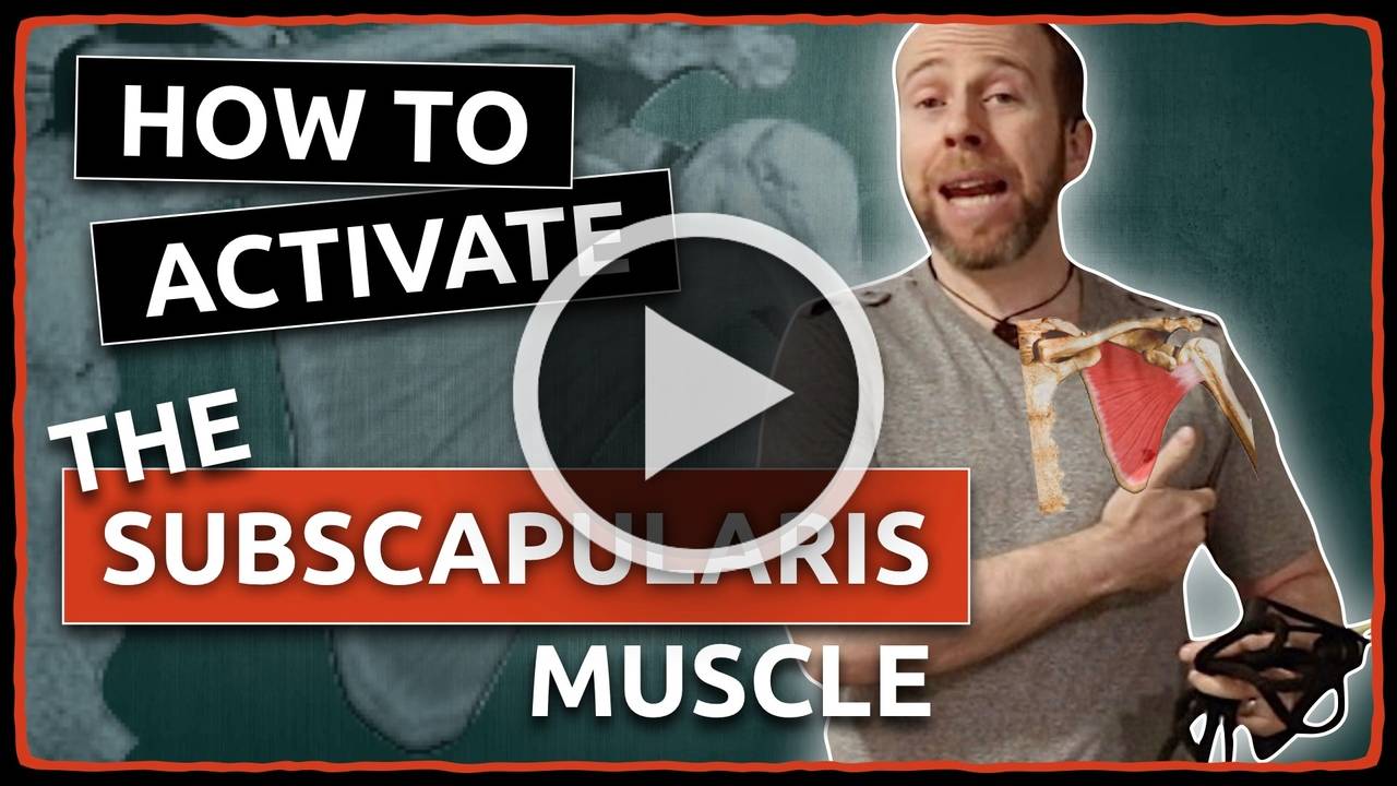 How to ACTIVATE The SUBSCAPULARIS Muscle
